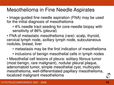 Ppt Malignant Mesothelioma In Effusions And Fine Needle Aspirates