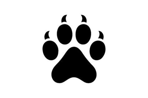 Cat Paw Silhouette Vector Art Illustration Premium Ai Generated Vector