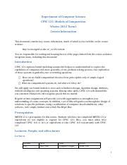 CPSC 121 Notes 3 Docx Doprrtmont Of Computor Scionco CPSC 121 Modols Of Computrtion Wintor