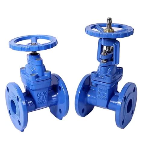 SABS664 Flange Type Sluice Soft Seat Gate Valve Wedge Iron Ggg50