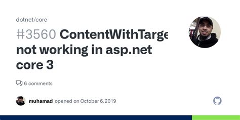 ContentWithTargetPath Not Working In Asp Net Core Issue Dotnet Core GitHub