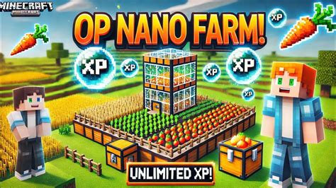 Op Nano Crop Farm In Minecraft 🌱 Unlimited Food And Xp Easy