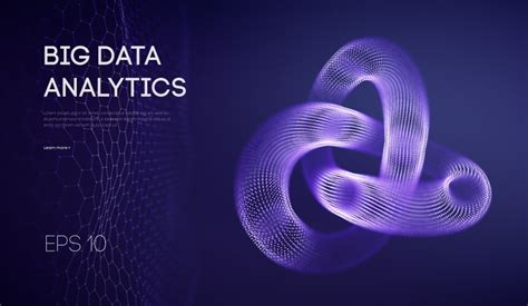 Big Data Analytics Abstract Background 3d Sphere Vector Image