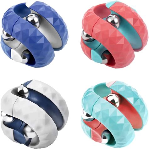 Rotating Cube Bead Orbit Maze Ball Fidget Hand Spinner Sensory Toys