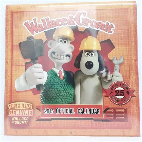 WALLACE AND GROMIT Official Square Wall Hanging Calendar New Sealed