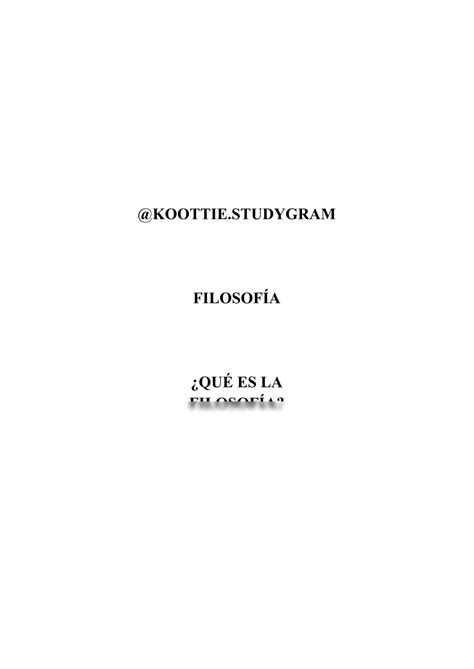 SOLUTION Ensayo Qu Es La Filosof A Studypool