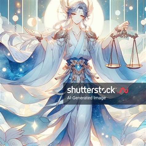 Anime God Justice Balancing Scales Ai Generated Image 2554732985