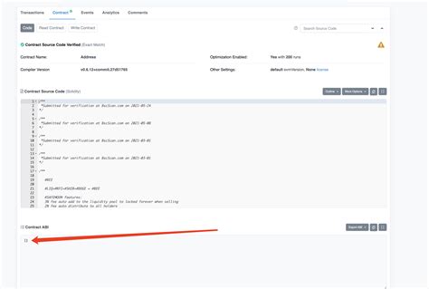 No Contract Abi In Bscscan Rsmartcontracts