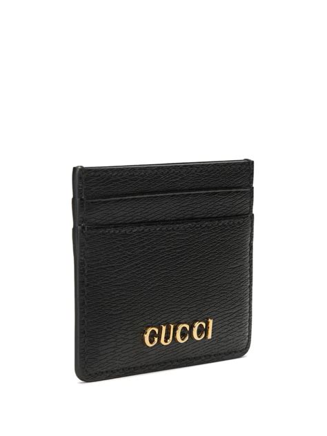Gucci logo-lettering Card Holder - Farfetch