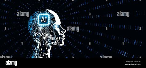 AI Artificial Intelligence Ai Digital Brain Human Face With Circuit