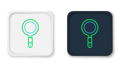 흰색 배경에 격리 된 라인 돋보기 아이콘 검색 초점 확대 축소 비즈니스 기호 다채로운 개요 개념 벡터 0명에 대한 스톡 벡터 아트 및 기타 이미지 Istock