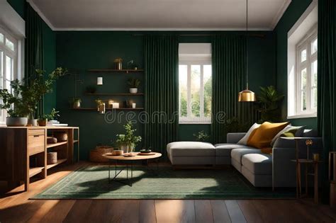 High Resolution Photography Interior Design Stock Illustration