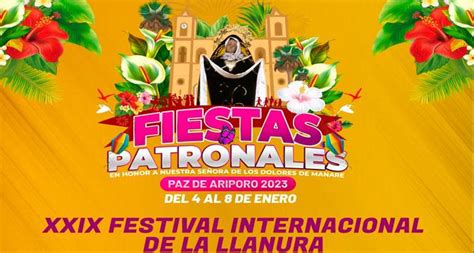 Fiestas Patronales 2023 En Paz De Ariporo Casanare Ferias Y Fiestas