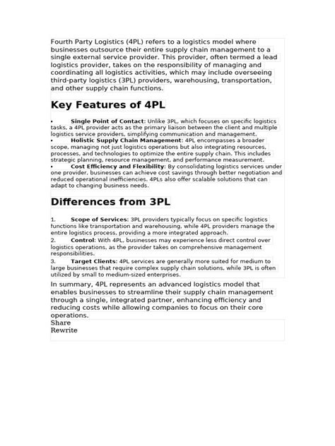 fourth party logistics pdf