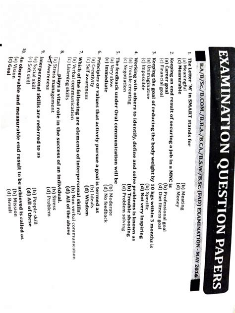 Personality Development Pdf Leadership Goal