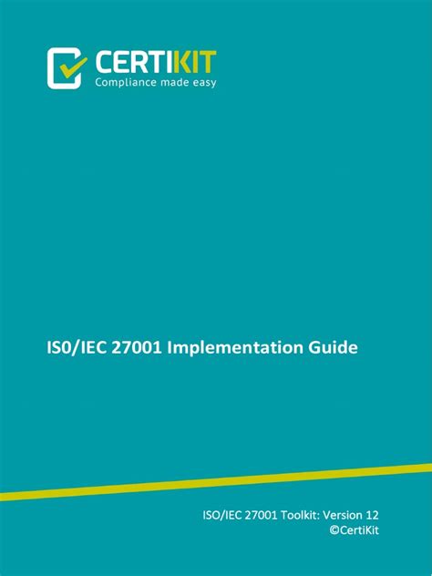 Is0 Iec 27001 Implementation Guide Pdf