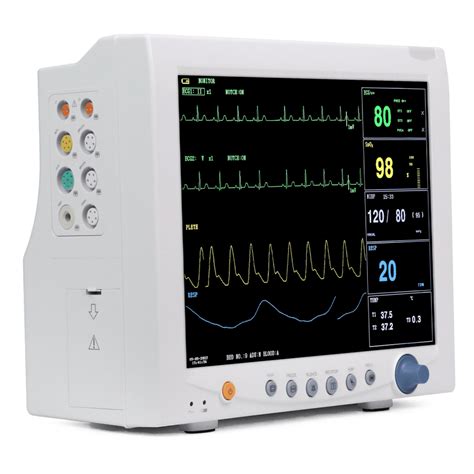 12 Inch Patient Monitor Fda Cleared Diplays Vital Signs Of Etco2 Ecg