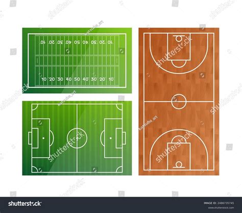 87492 Football Field Design Vector Stock Vectors And Vector Art Shutterstock