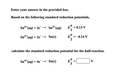 Solved Enter Your Answer In The Provided Box Based On The