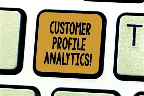 Conceptual Hand Writing Showing Customer Profile Analytics Business