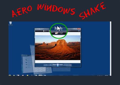 Shaking A Window Minimizes All Other Windows Is An Aero Feature