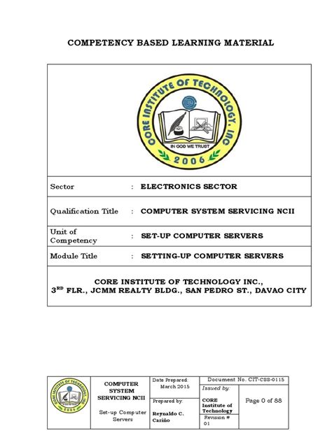 Cblm Core Uc3 Pdf Databases Operating System