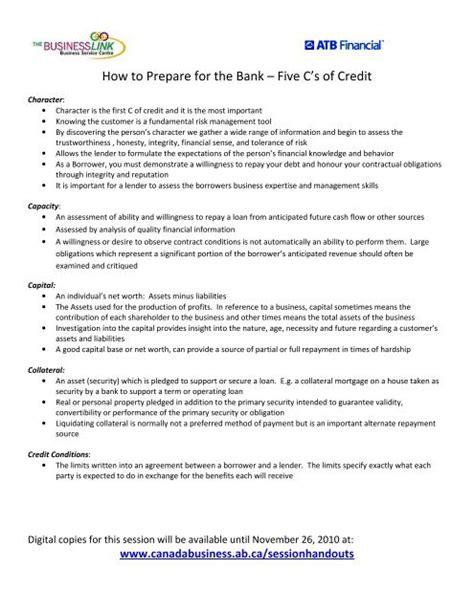 What Are The Five Cs Of Business Credit Leia Aqui What Are The Cs Of