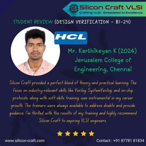 silicon craft vlsi on linkedin siliconcraftvlsi vlsitraining