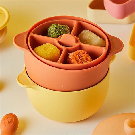 잼먹프로젝트 잼먹 실리콘 토핑 이유식찜기 칸막이세트 800ml 위시버킷