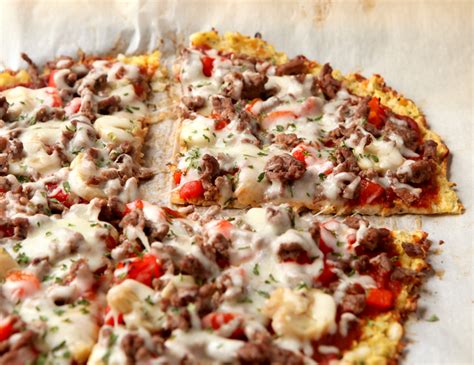 Best And Easiest Crispy Low Carb Cauliflower Pizza Crust Brownie