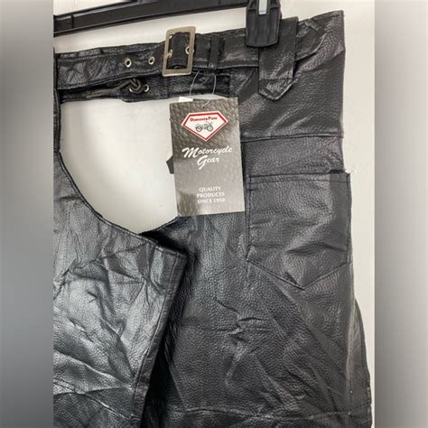 Diamond Plate Pants Diamond Plate Buffalo Leather Size Xl Black