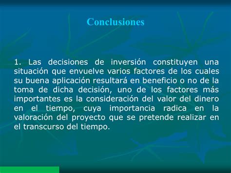 Decisiones de inversión Powerpoint página