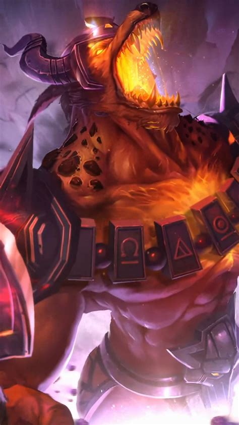 Infernal Nasus League Of Legends Mobile Live Wallpaper