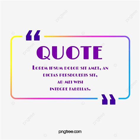 Color Gradient Quote Text Information Box