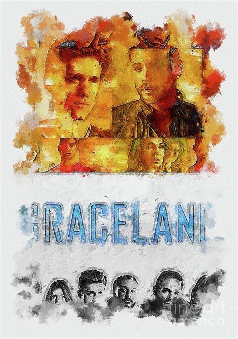 Tv Show Graceland Mixed Media By Emelia Marquardt Fine Art America