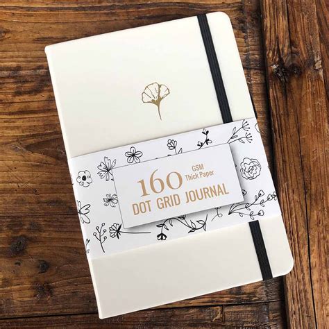 Hardcover Dotted Journal Dot Gird Notebook 160 Pages Size 5 7x8 2 Inch
