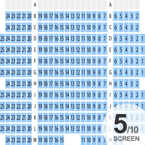 京成ローザ10 シネマ座席表 311人 MDATA