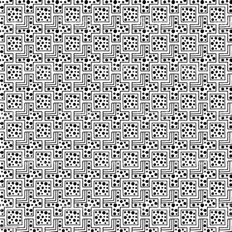 원활한 벡터 패턴입니다 손으로 기하학적 배경 흑백 색상의 장식 부족 요소를 그립니다 인종 민족 전통 모티브 인쇄 그래픽 벡터 일러스트입니다 0명에 대한 스톡 벡터 아트 및