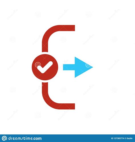 Exit Icon Logout And Output Icon With Check Sign Exit Icon And Approved Confirm Done Tick