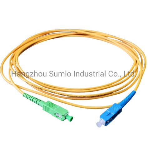 Ftth Fttx Fiber Optic Sc Apc To Sc Upc Patch Cord Patch Cord And Fiber Optical Patch Cord
