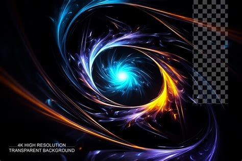 Premium Psd Abstract Fractal Light Mesmerizing 3d Patterns On