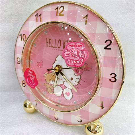 時間達人 Hello Kitty 凱蒂貓優雅甜美 戀愛小熊 靜音貪睡燈光 音樂鬧鐘 Jm D733kt 台灣製造 Yahoo奇摩拍賣