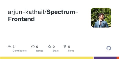 Github Arjun Kathailspectrum Frontend