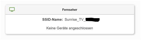 Sunrise Internet Box Fiber Sunrise TV SSID Sunrise Community