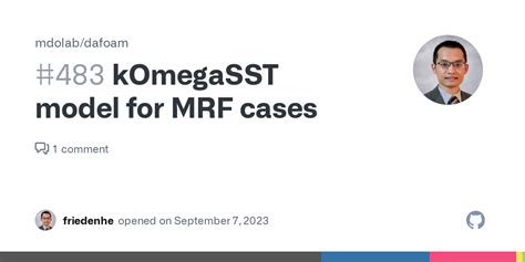 Komegasst Model For Mrf Cases Issue Mdolab Dafoam Github