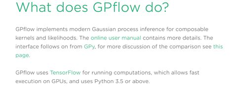 is out of date suggests gpflow would work with python 3 5