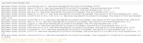 Python Can T Find Module Named Azure Datalake Or Pip In Azure Notebook VM Stack Overflow