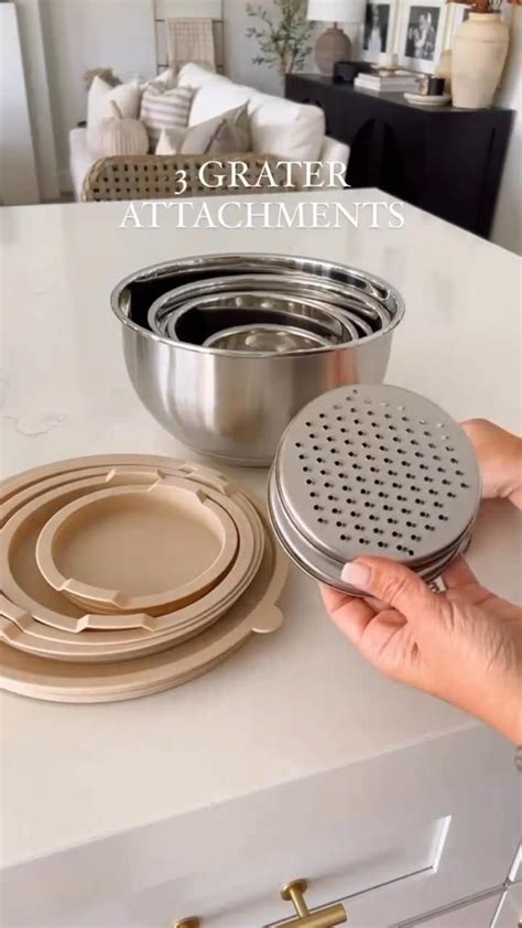 Mixing Bowls With Airtight Lids Set 26pcs Stainless Steel Khaki Bowls