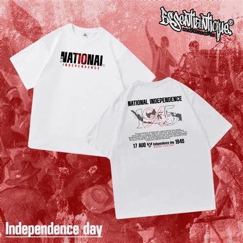 Jual Essentiantique Kaos Pria Wanita Tema Kemerdekaan Indonesia Or