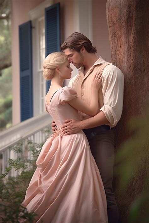 Romantic Historical Couple Book Cover Art Steamy Clip Art Stock
